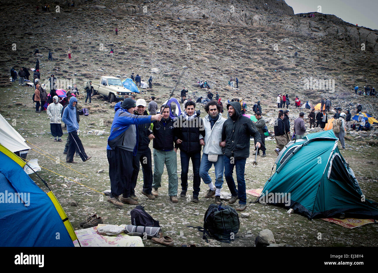 Bukan, Iran. 20th Mar, 2015. Kurdish people dance during a ceremony to ...