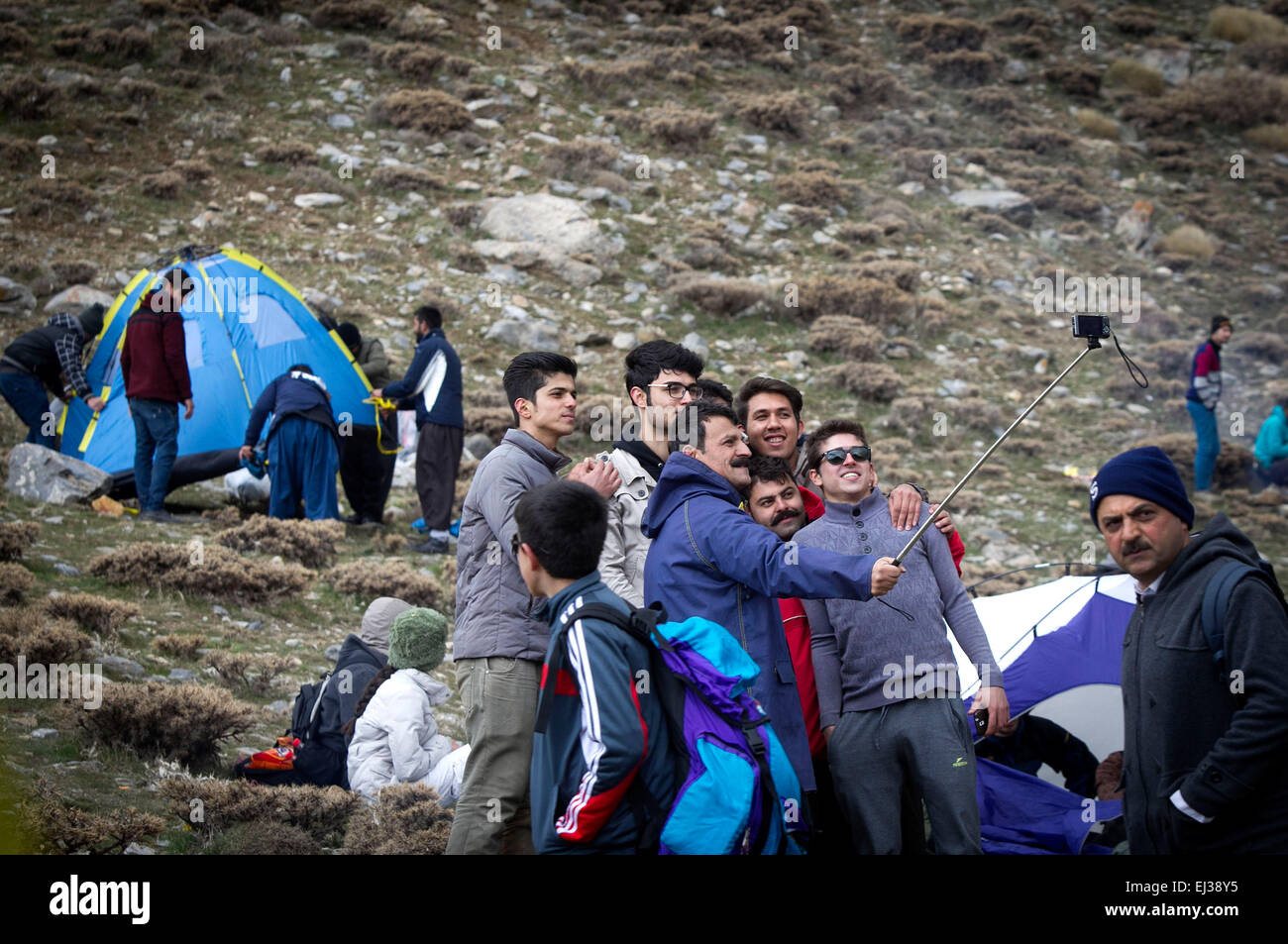 Bukan, Iran. 20th Mar, 2015. Kurdish people take a selfie during a ...
