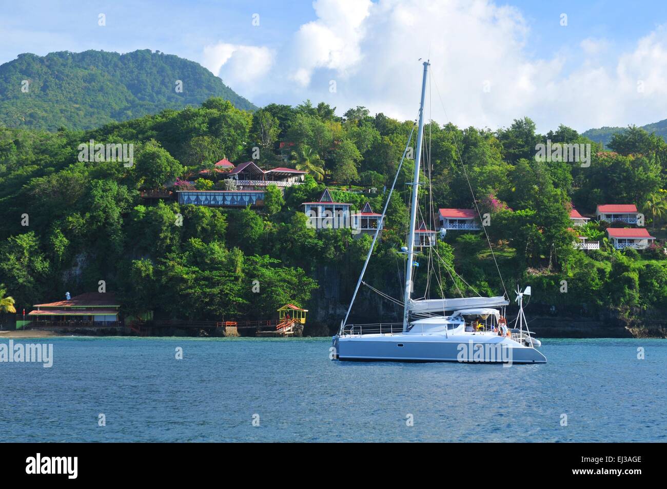 FORT-DE-FRANCE, MARTINIQUE: Tourists sail in luxurious catamaran across ...