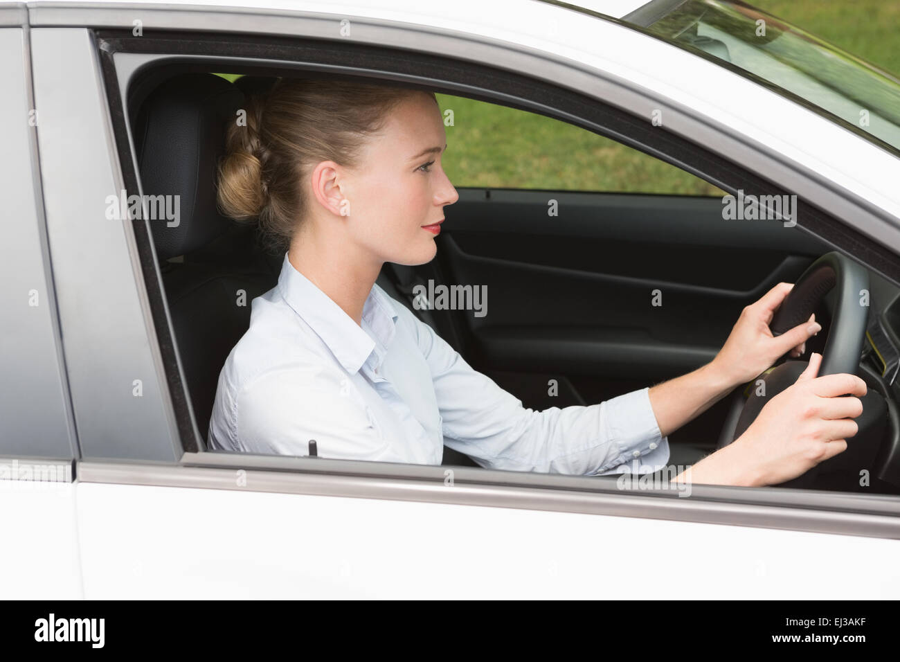 Sitting in drivers seat hi-res stock photography and images - Alamy