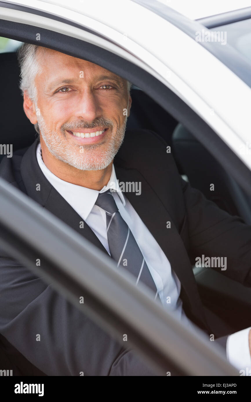 Portrait man sitting drivers seat hi-res stock photography and images ...