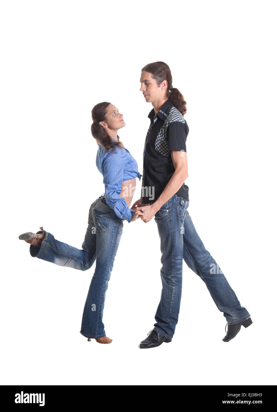Woman in jeans bending over hi-res stock photography and images - Alamy
