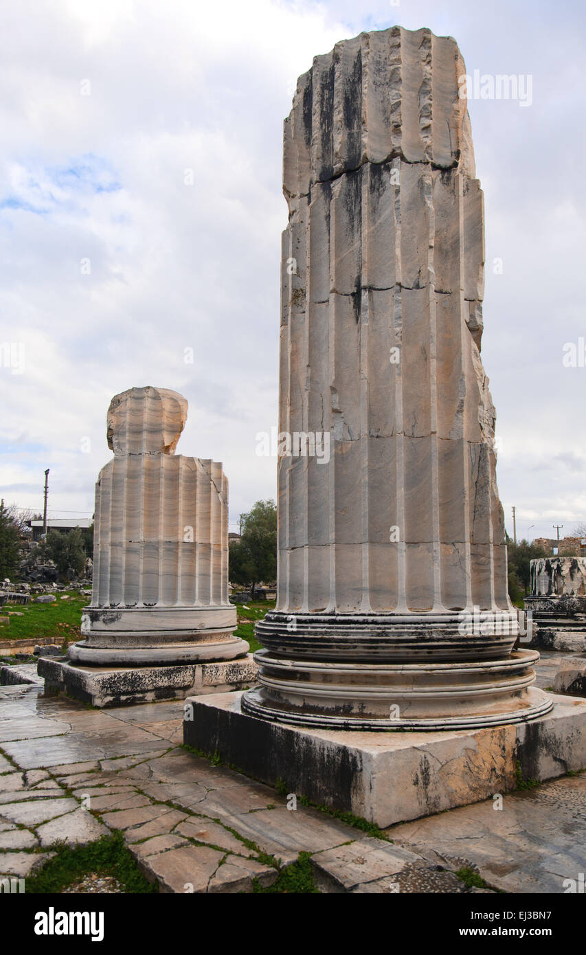 Ruins of ancient Apollo temple in Didyma, Turkey Stock Photo - Alamy