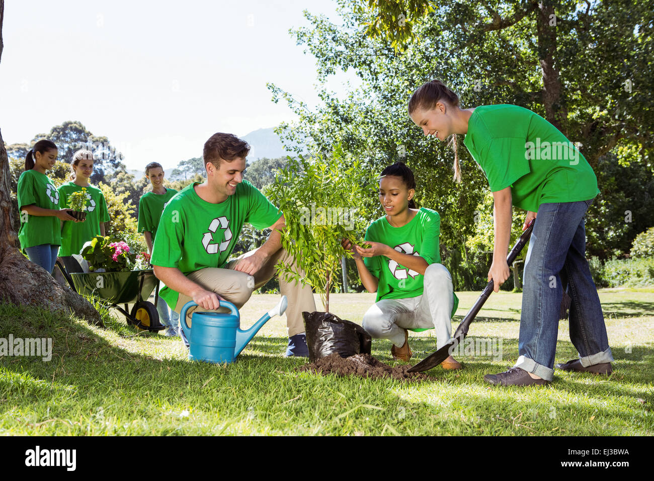 African planting tree hi-res stock photography and images - Alamy