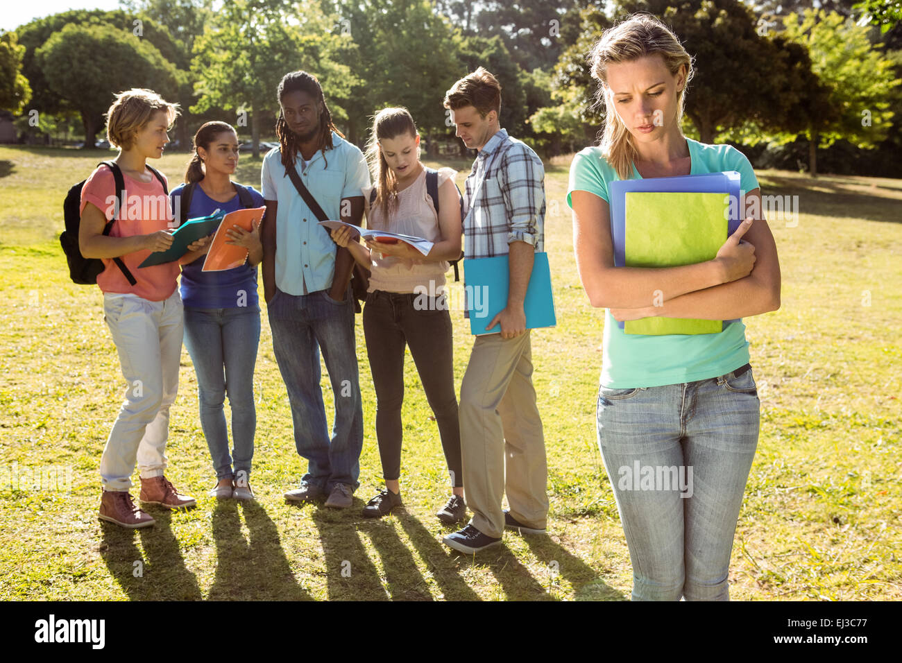Student being bullied group students hi-res stock photography and ...