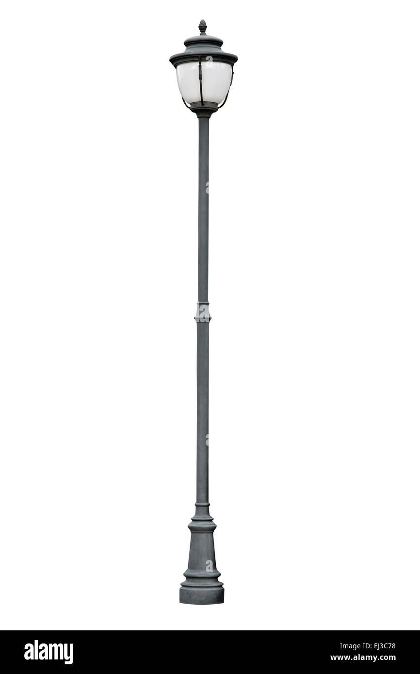 An isolated photo of an old street lamppost Stock Photo - Alamy