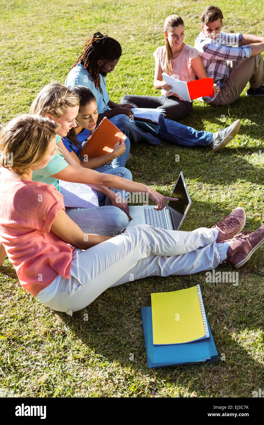 College students studying lawn hi-res stock photography and images - Alamy