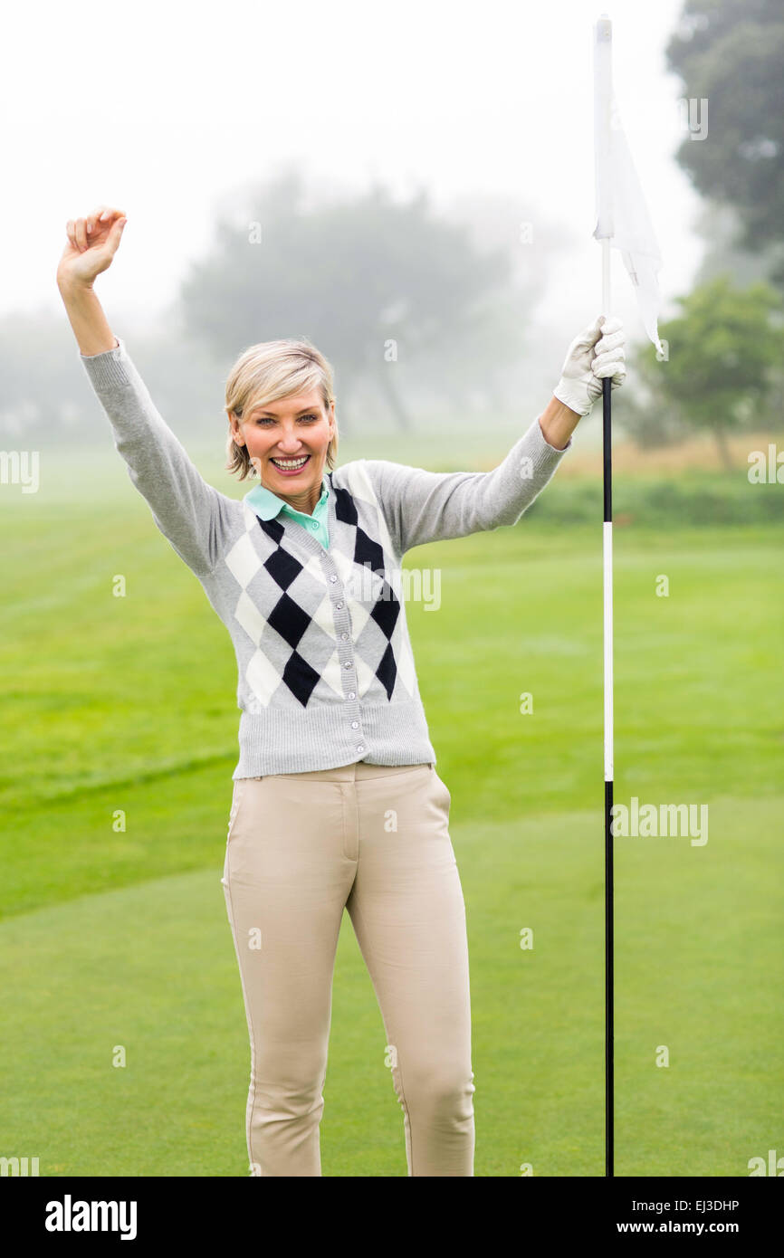 Lady cheering hi-res stock photography and images - Alamy