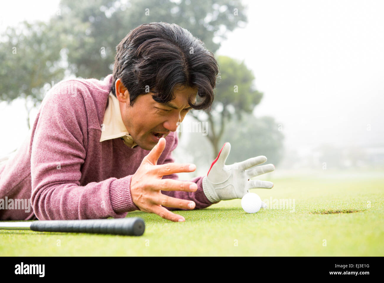 Angry golfer hi-res stock photography and images - Alamy