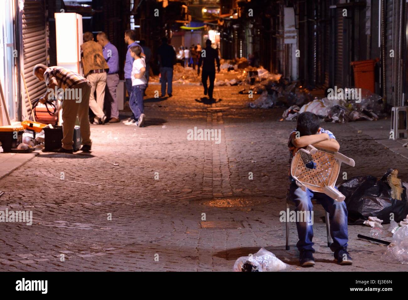 Child tired after working Stock Photo - Alamy