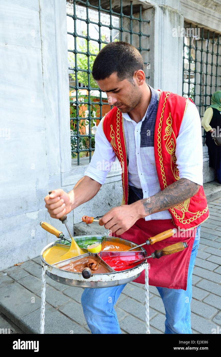 Man selling lollipops hi-res stock photography and images - Alamy