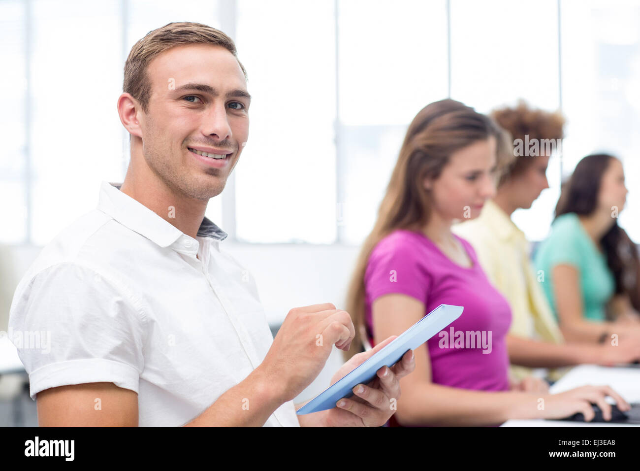 Student using digital camera in class hi-res stock photography and ...