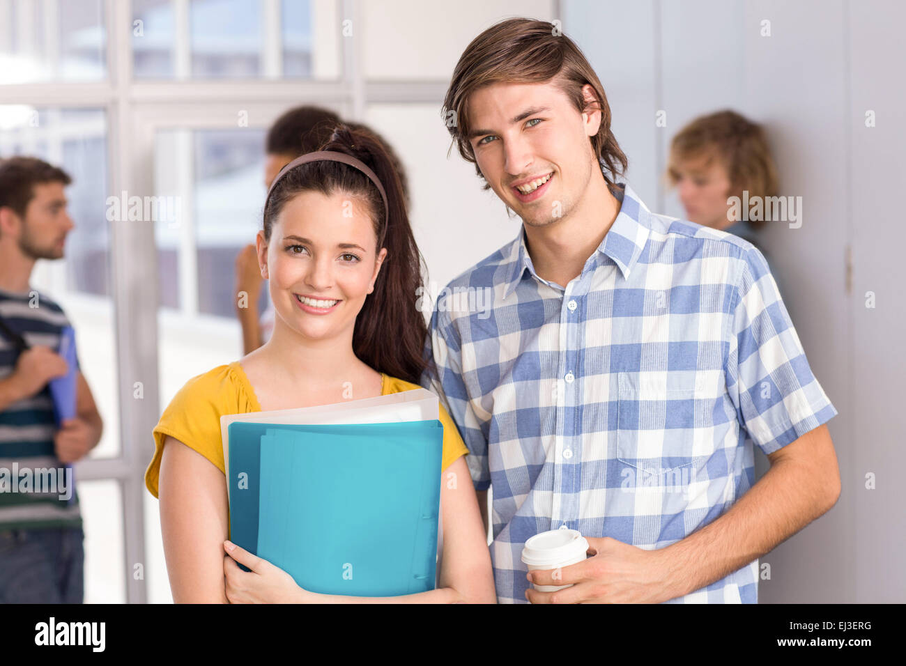 Portrait of happy students Stock Photo - Alamy