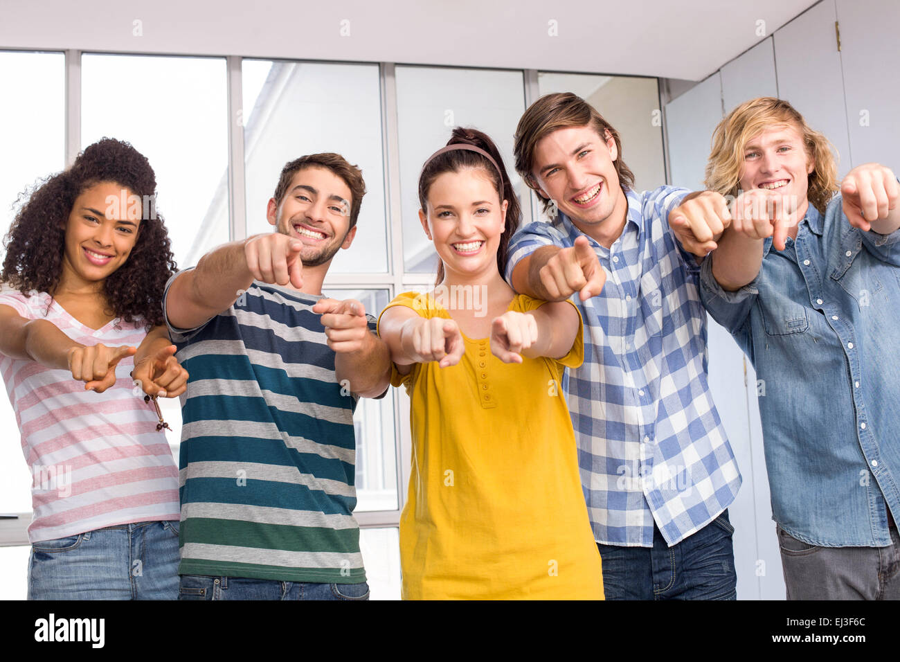 Student students pointing hi-res stock photography and images - Alamy