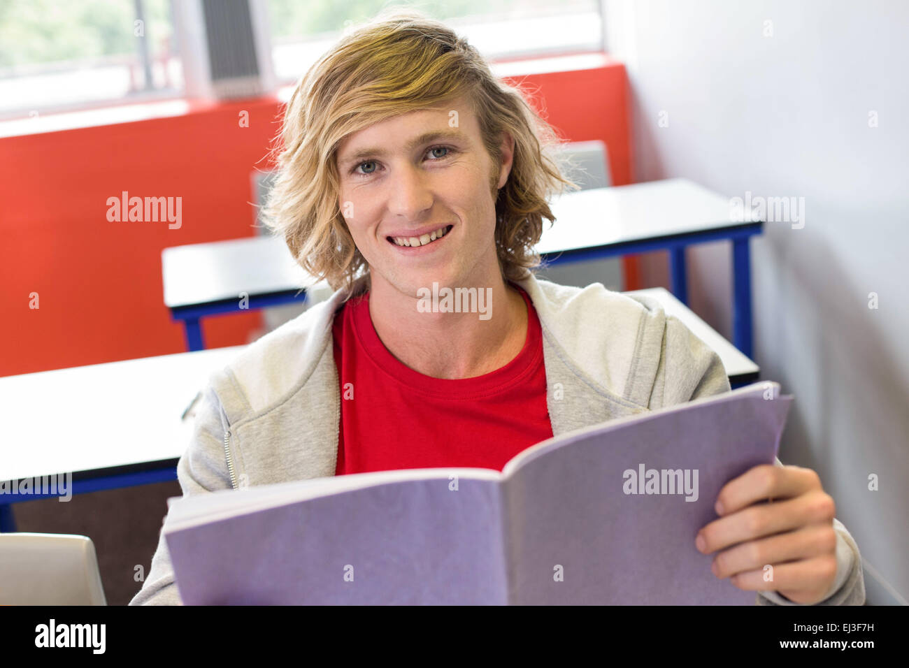 Blonde university student classroom hi-res stock photography and images ...