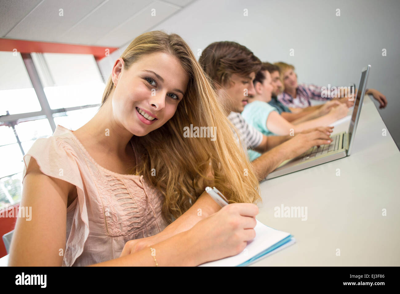 Students writing exam classroom hi-res stock photography and images - Alamy