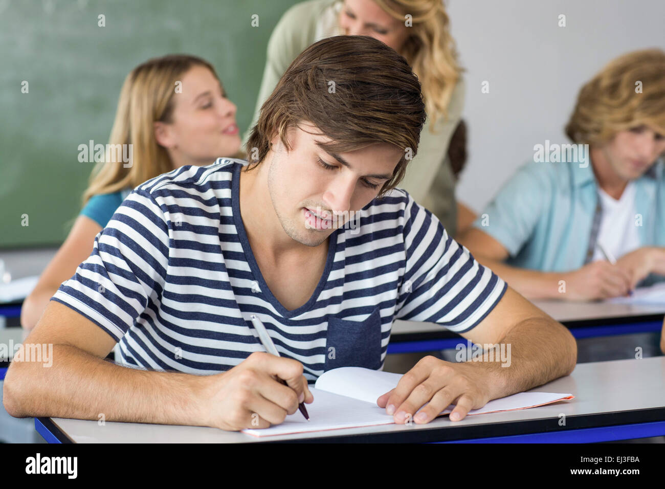 Students in classroom Stock Photo - Alamy