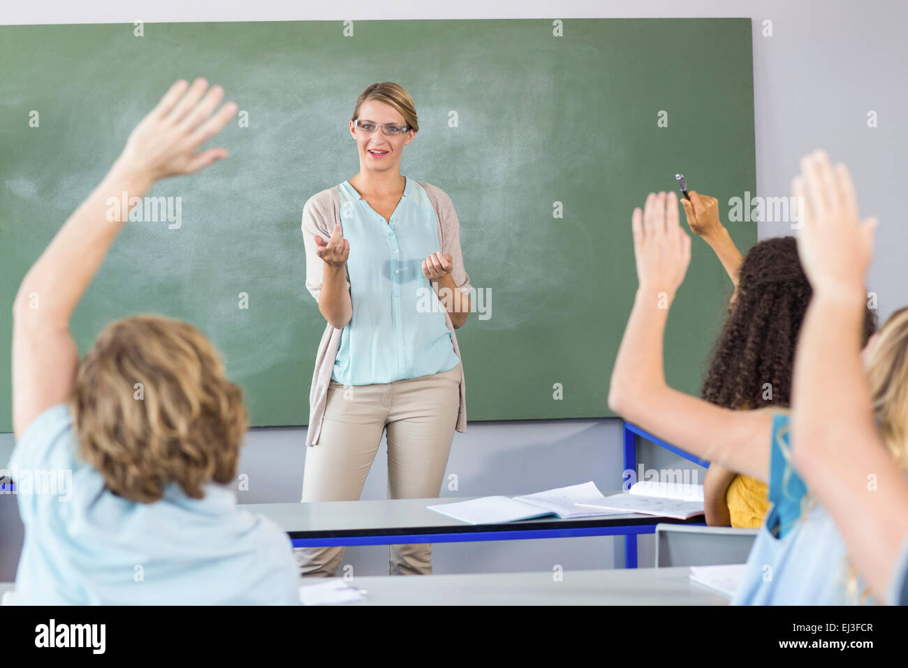 Professor and students in class hi-res stock photography and images - Alamy