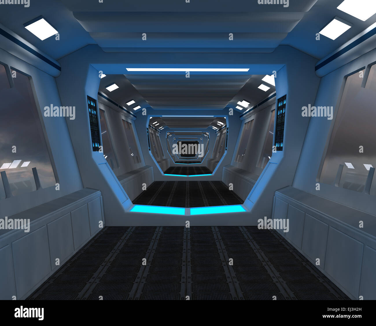 Warehouse corridor interior hi-res stock photography and images - Alamy