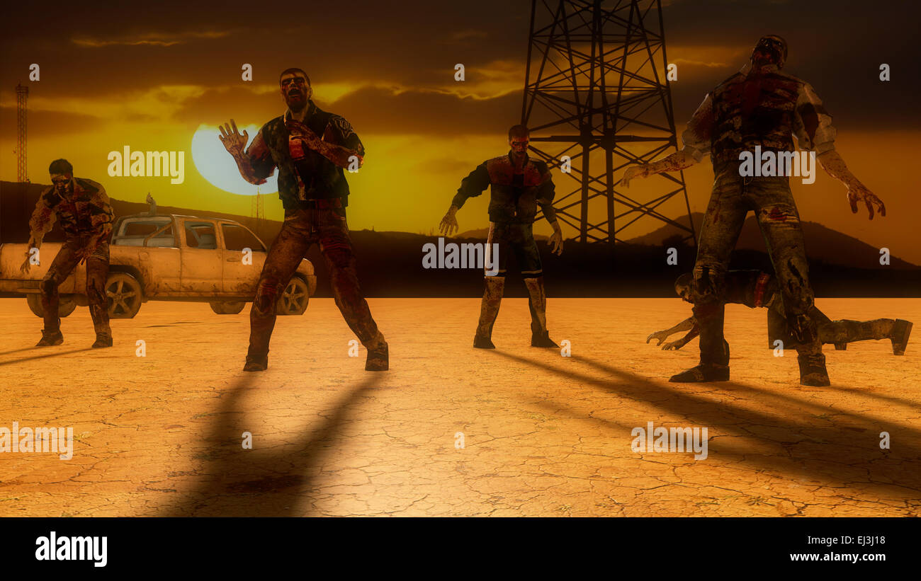 Zombie outbreak poster hi-res stock photography and images - Alamy