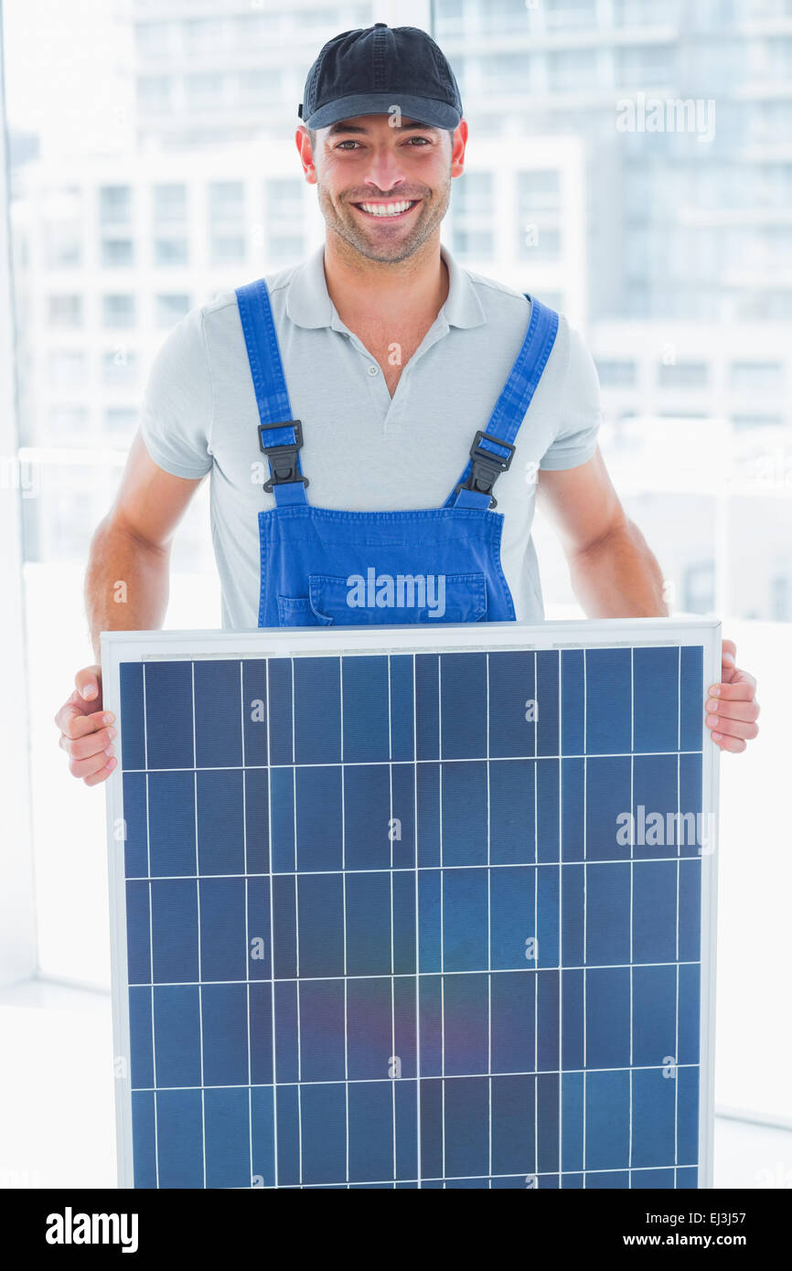 Technician smiling camera in solar hi-res stock photography and images ...