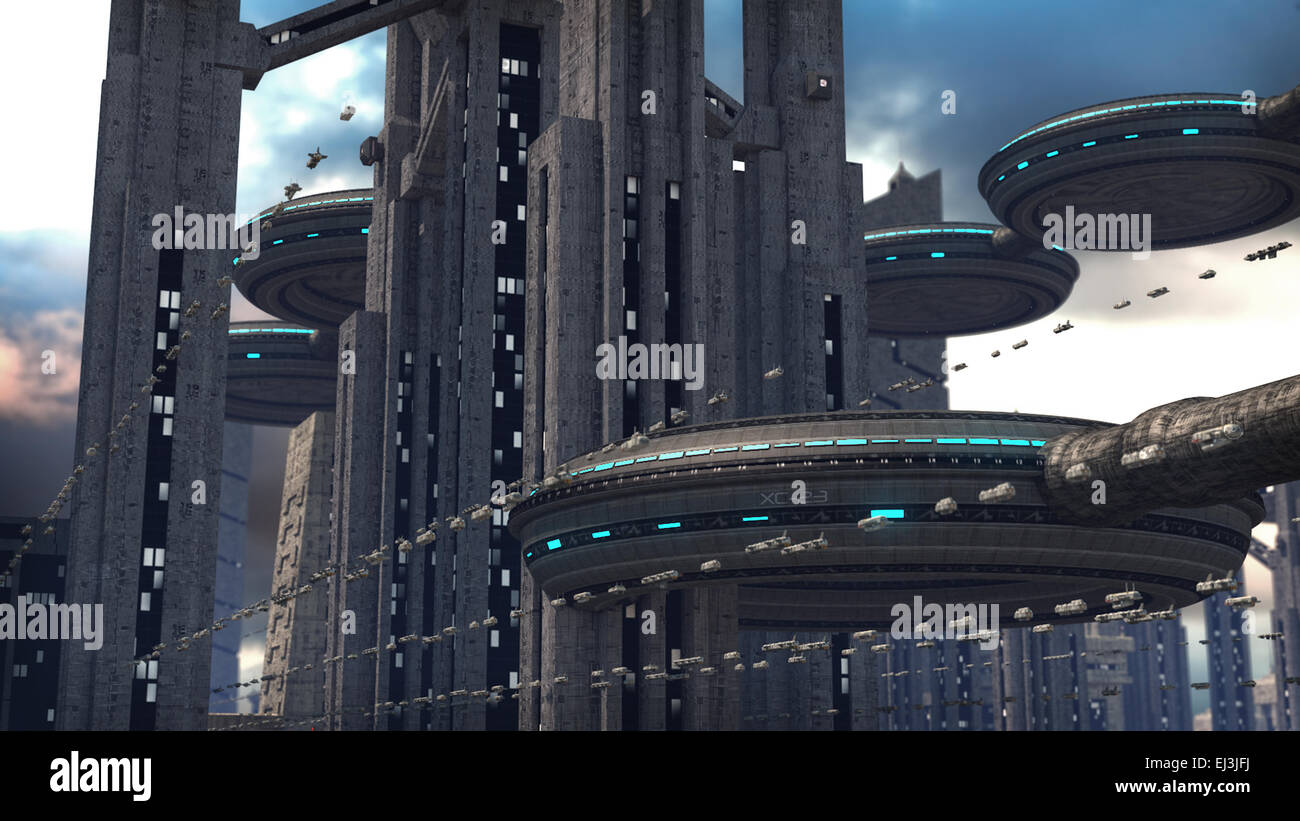 Futuristic city hi-res stock photography and images - Alamy