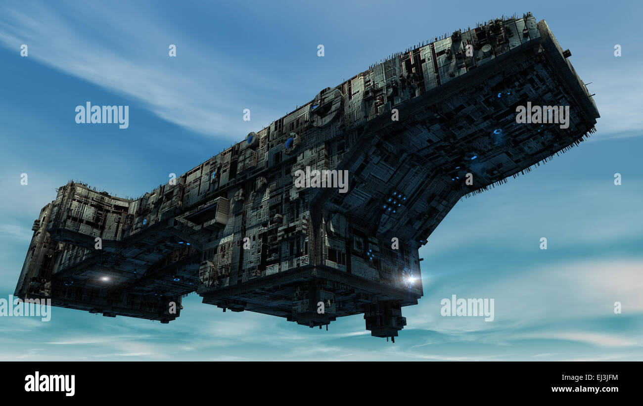 UFO Science Fiction concept Stock Photo - Alamy