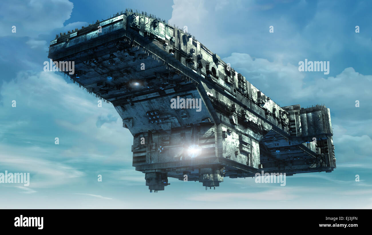UFO Science Fiction concept Stock Photo - Alamy