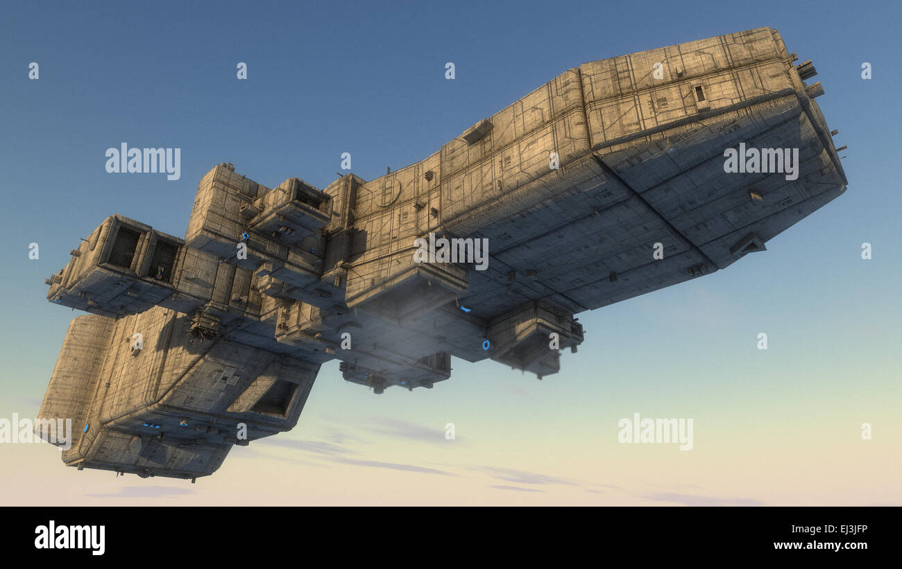 UFO Science Fiction concept Stock Photo - Alamy