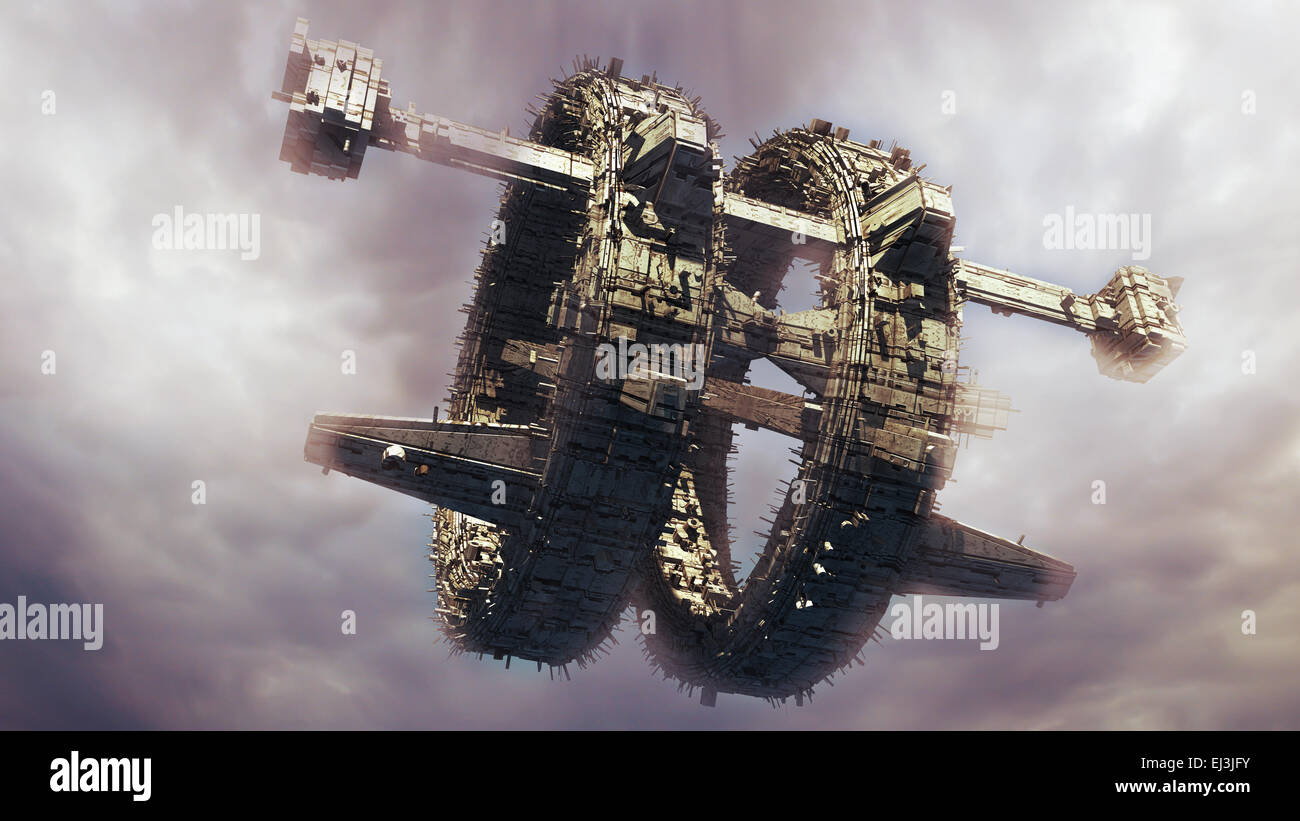 UFO Science Fiction concept Stock Photo - Alamy