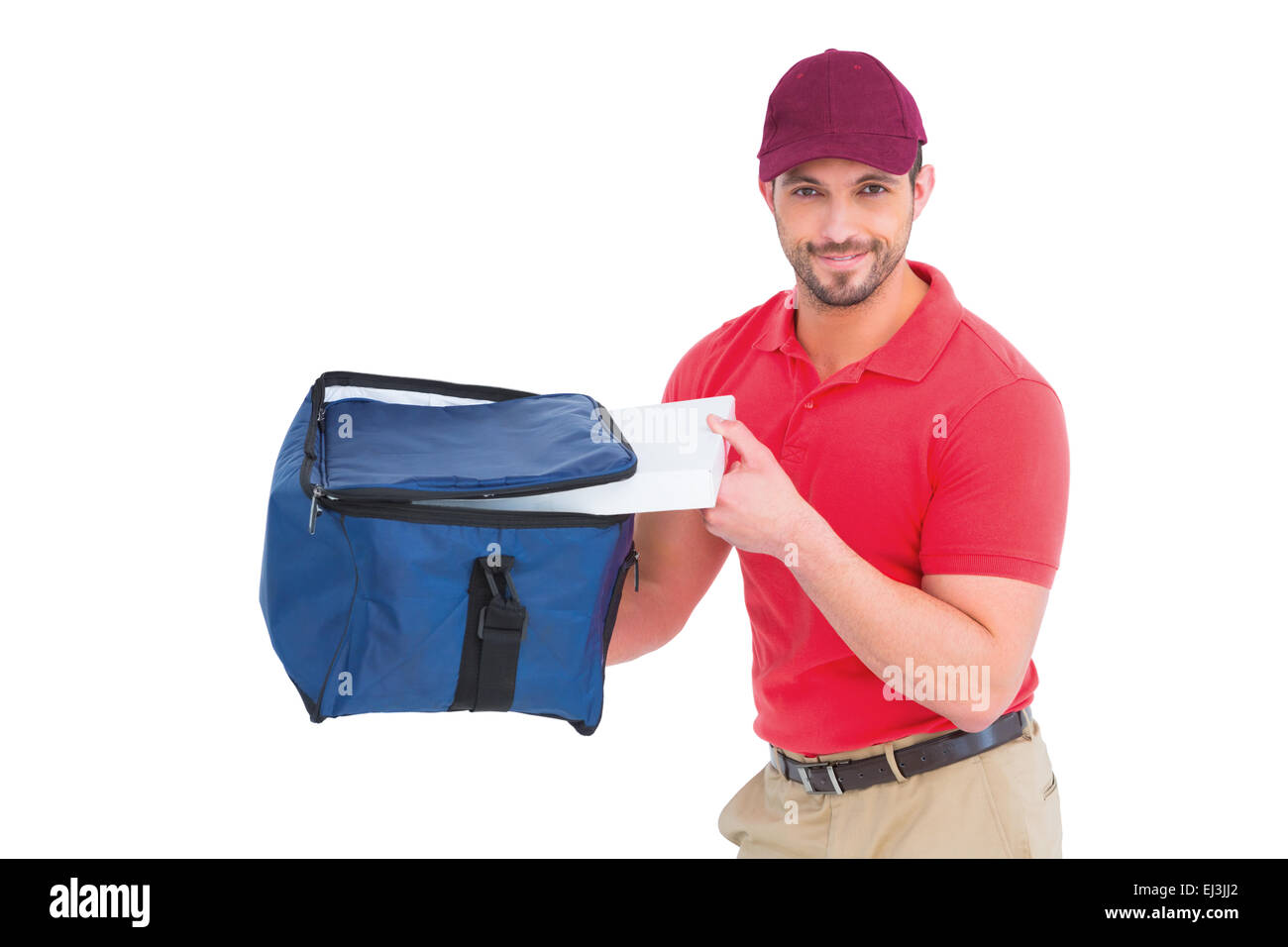 Pizza delivery man Cut Out Stock Images & Pictures - Alamy