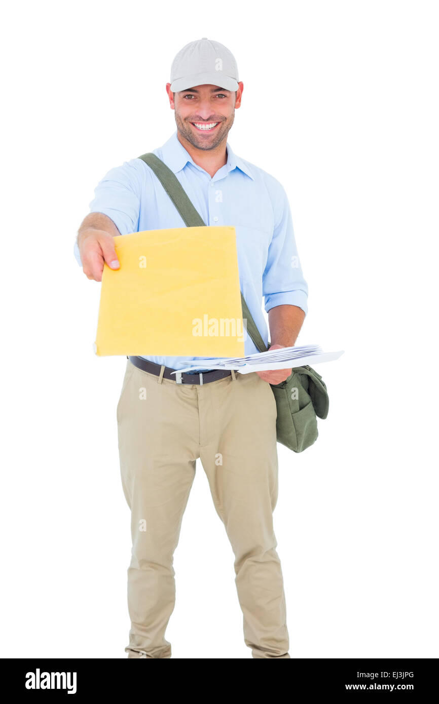 Postman delivering letter hi-res stock photography and images - Alamy