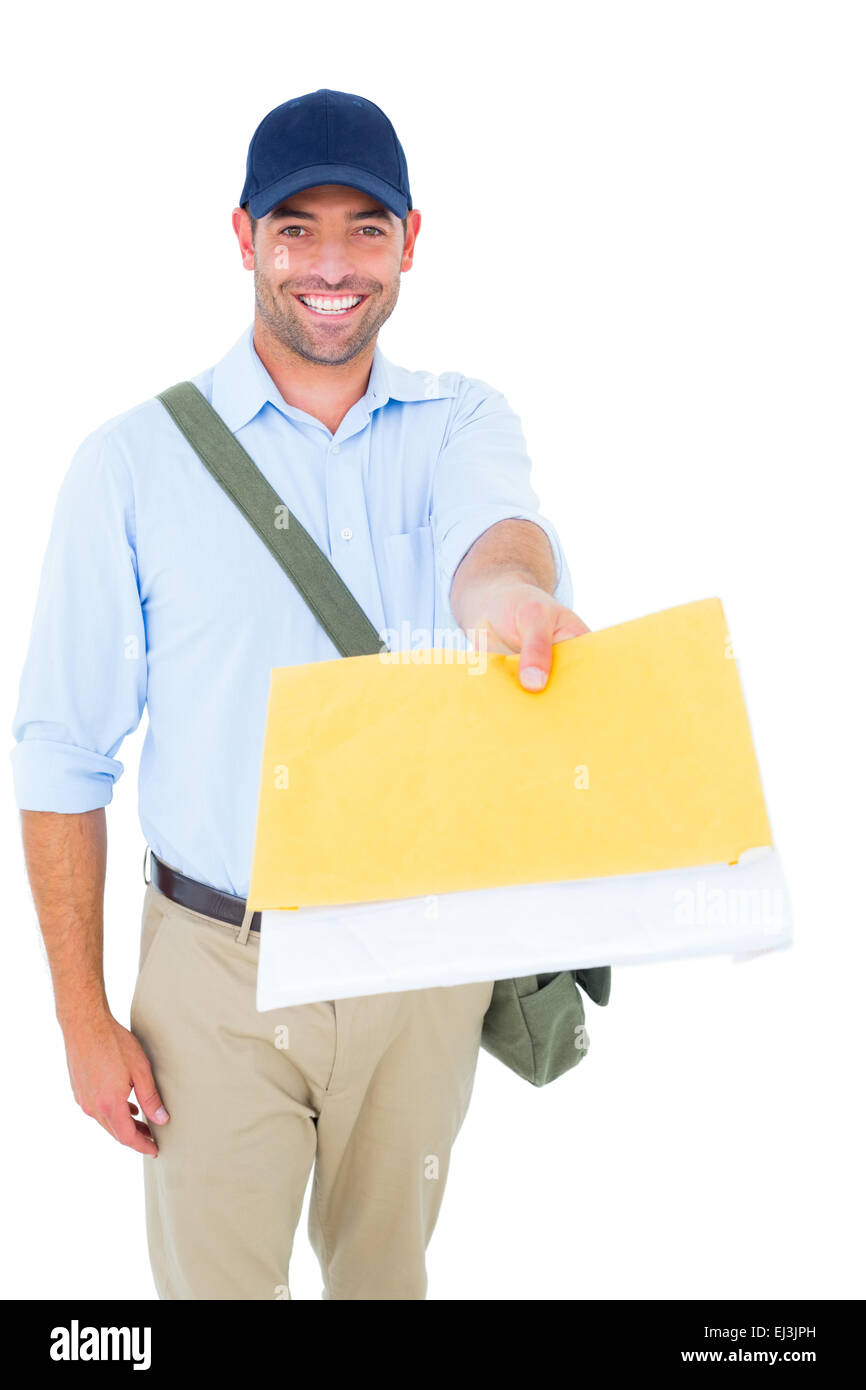 Postman delivering letter hi-res stock photography and images - Alamy