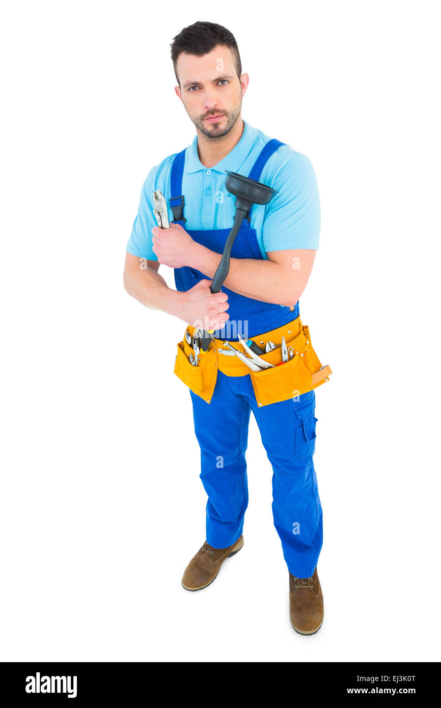 Plumber plunger tool belt hi-res stock photography and images - Alamy
