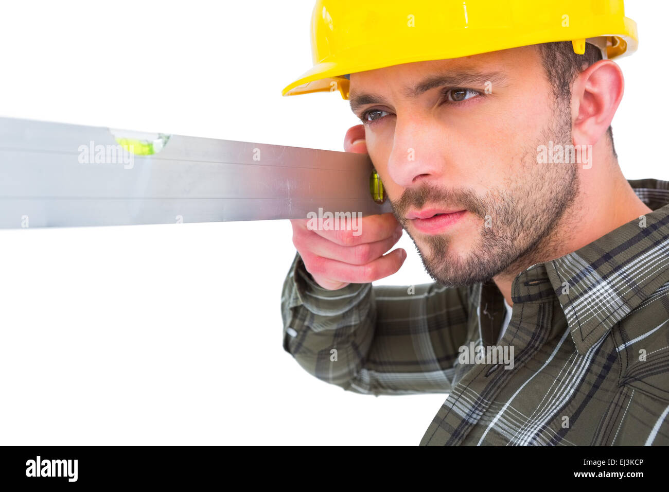 Man carpenter using belt hi-res stock photography and images - Alamy