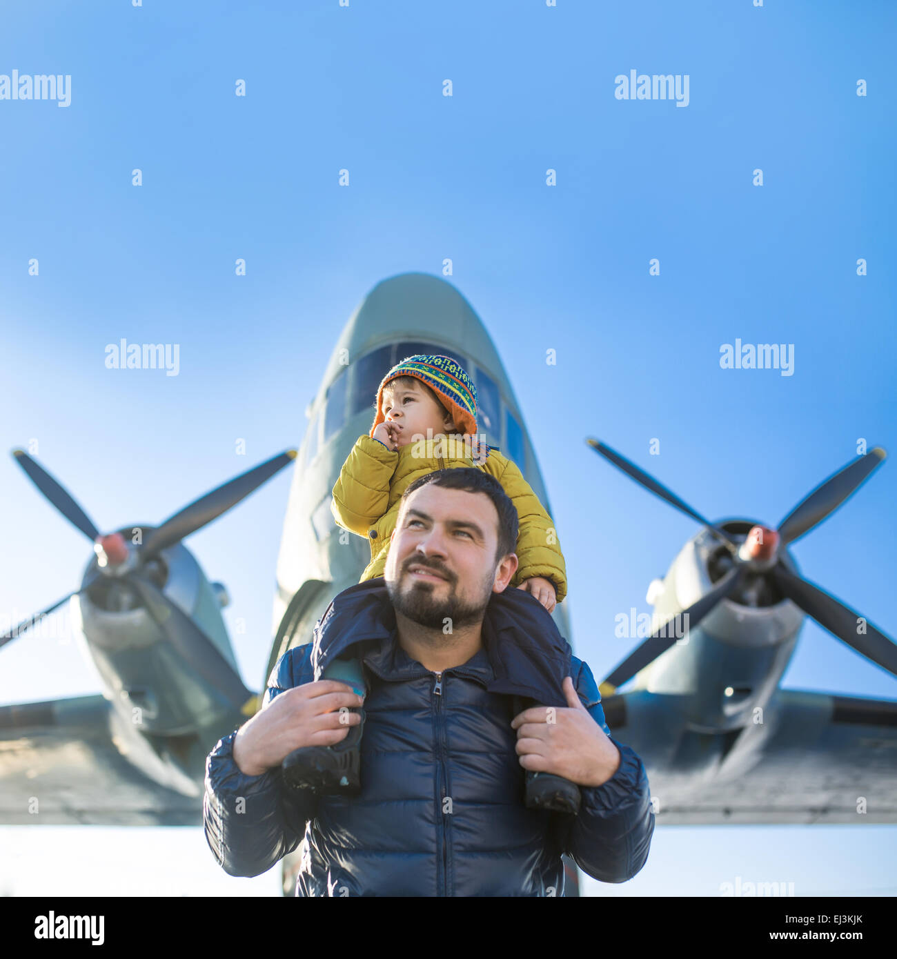 childhood of small pilot Stock Photo - Alamy