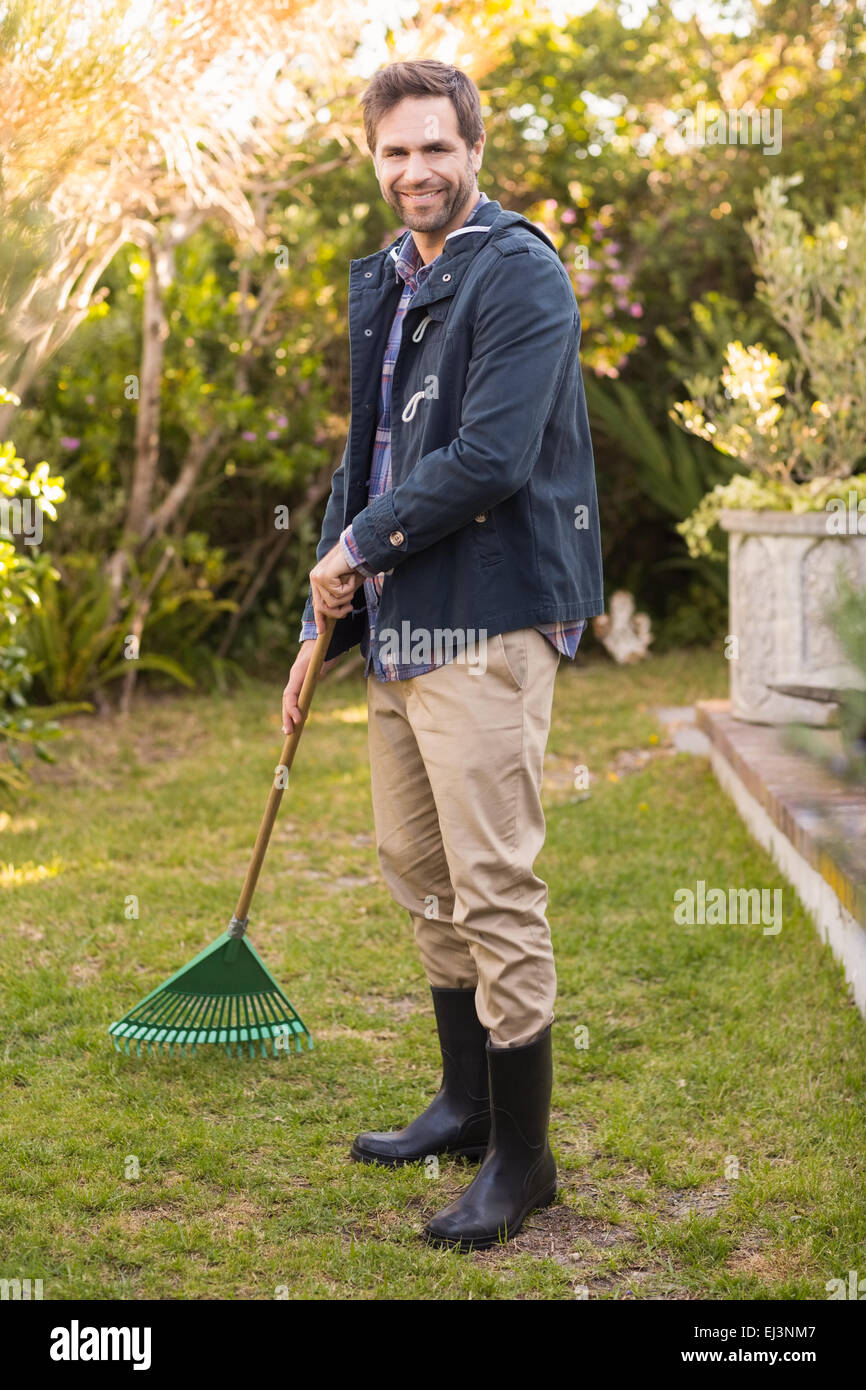 Lifestyle man garden handsome hi-res stock photography and images - Alamy