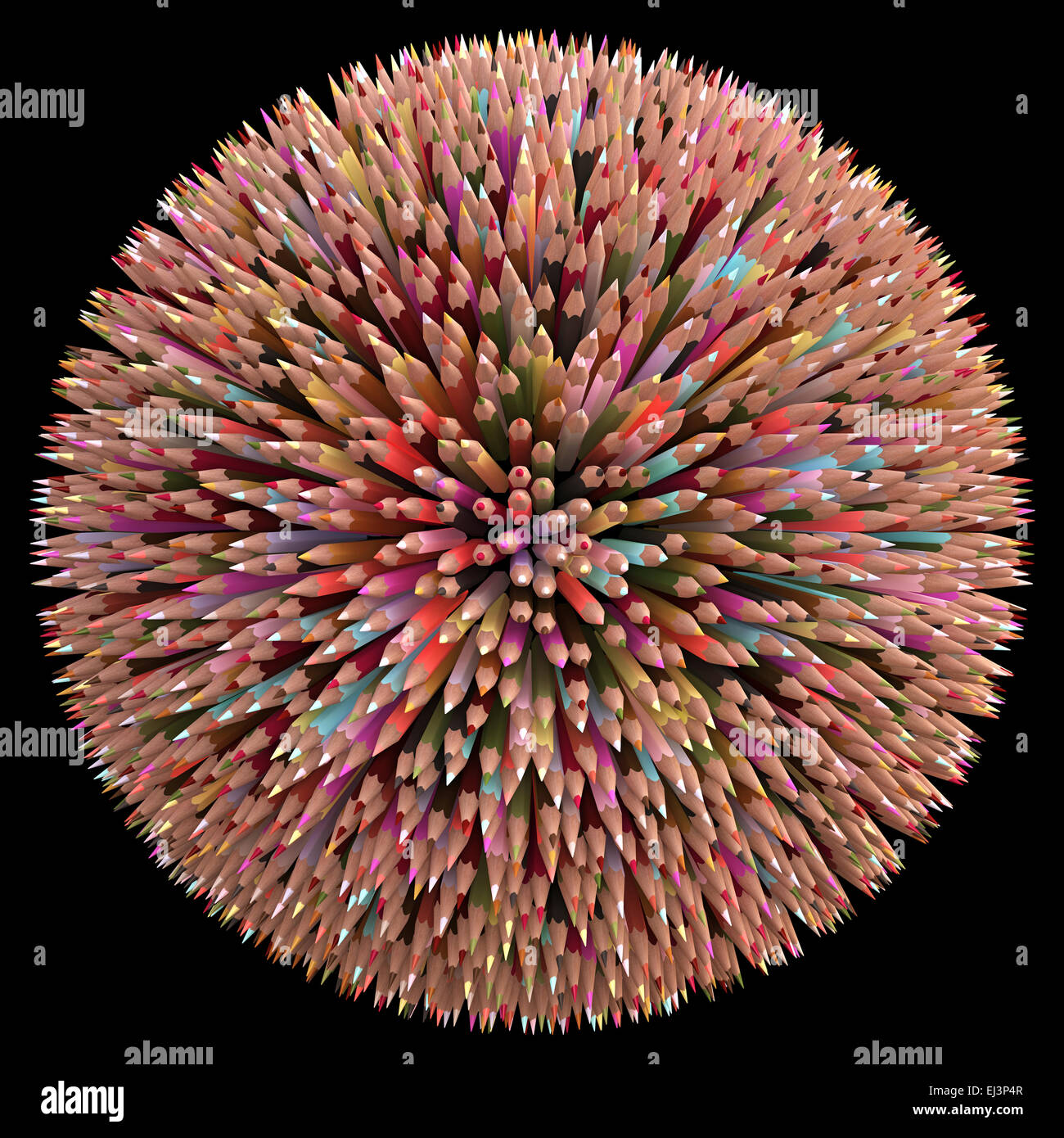 Colouring pencils, illustration Stock Photo - Alamy