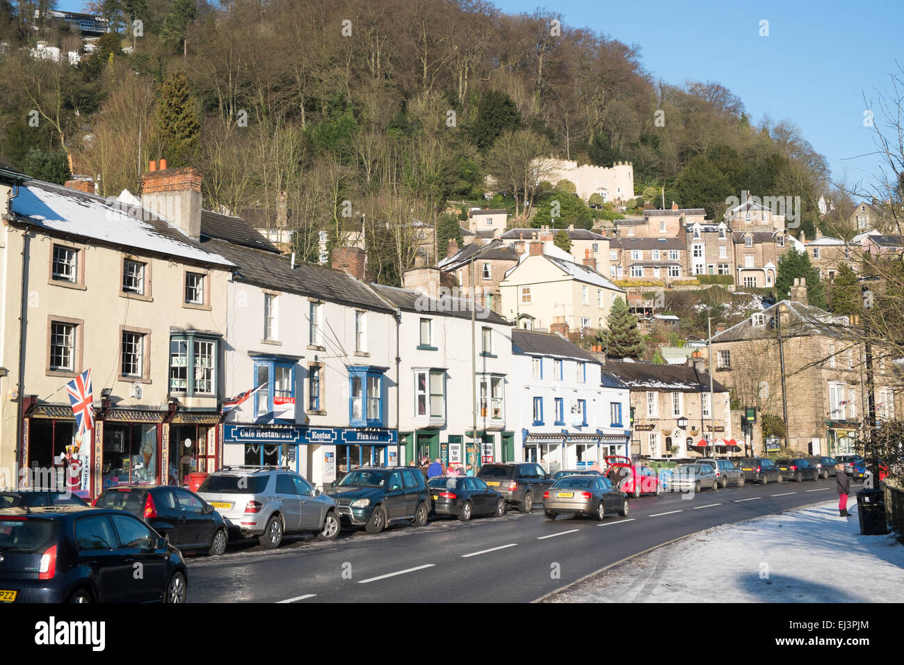 Victorian market town of Matlock Bath, famous for its spas,Derbyshire ...