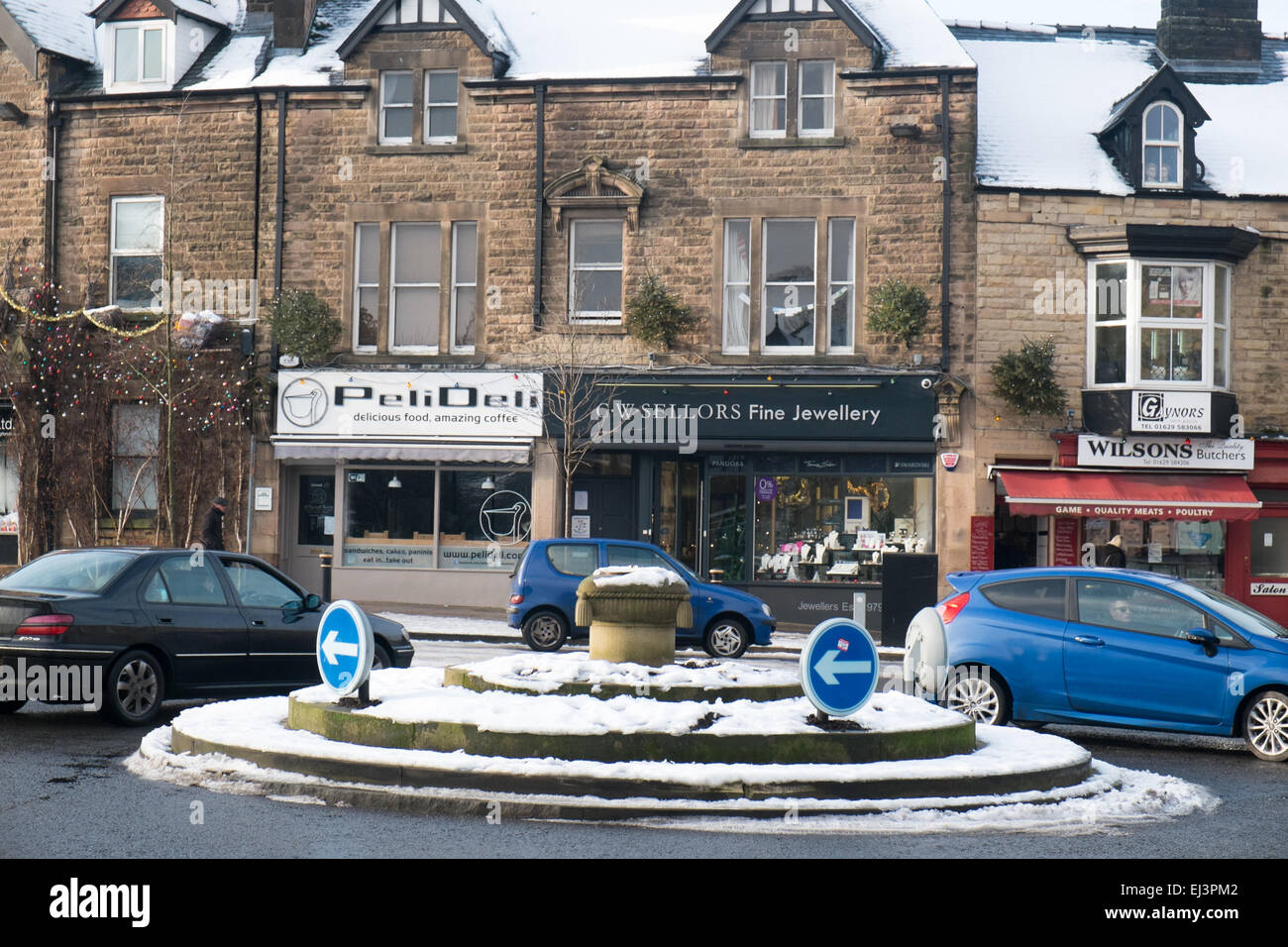 Matlock town centre, Derbyshire Peak District,England,UK Stock Photo ...