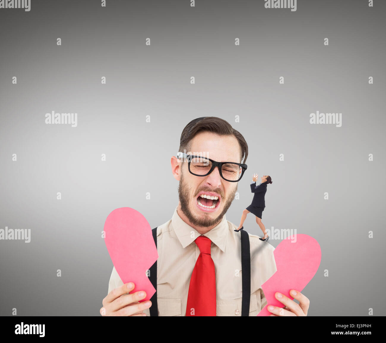 Angry female adult crying hi-res stock photography and images - Alamy