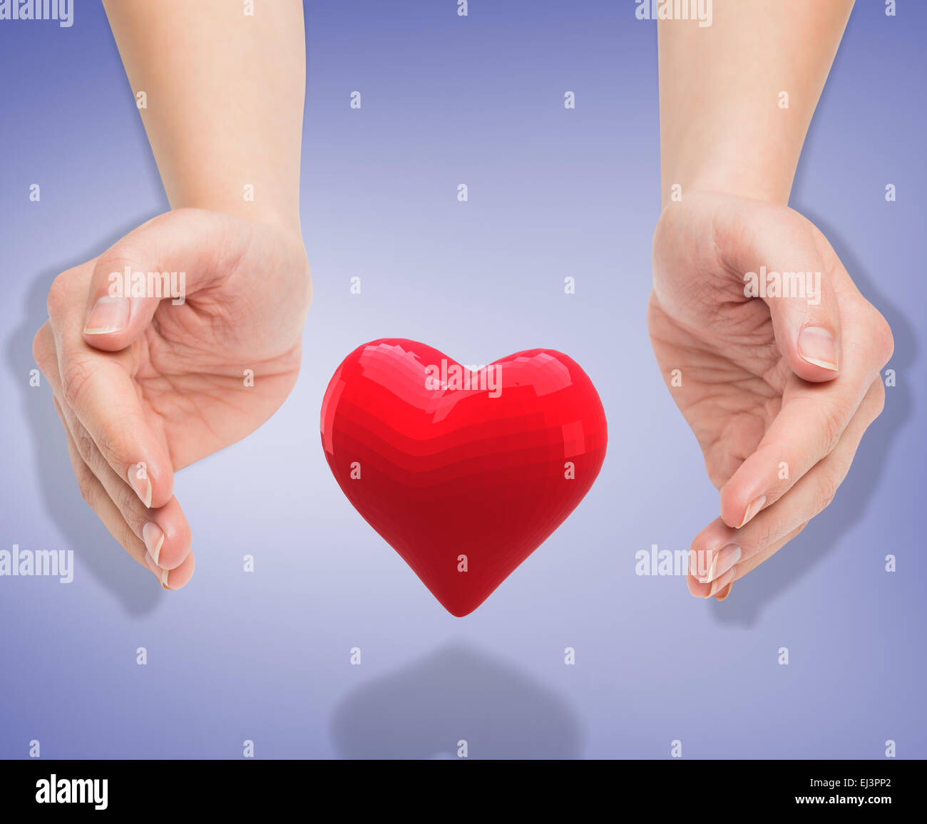 Composite image of hands presenting Stock Photo - Alamy
