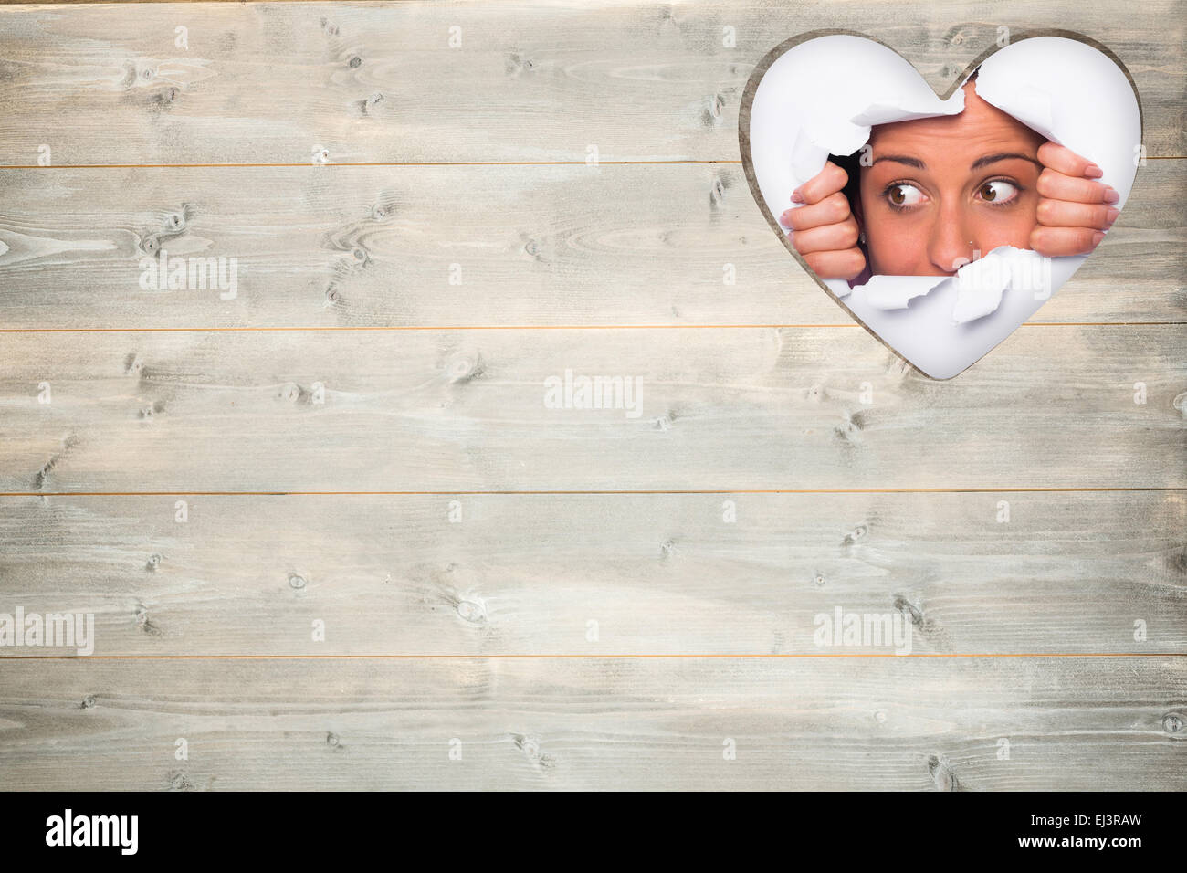 Woman rip paper hi-res stock photography and images - Alamy