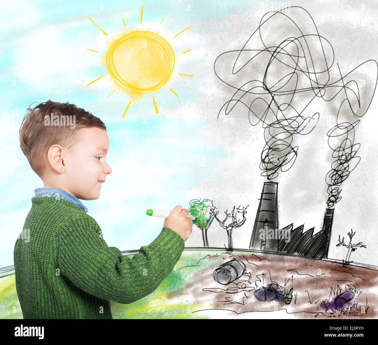 Draw better world Stock Photo - Alamy