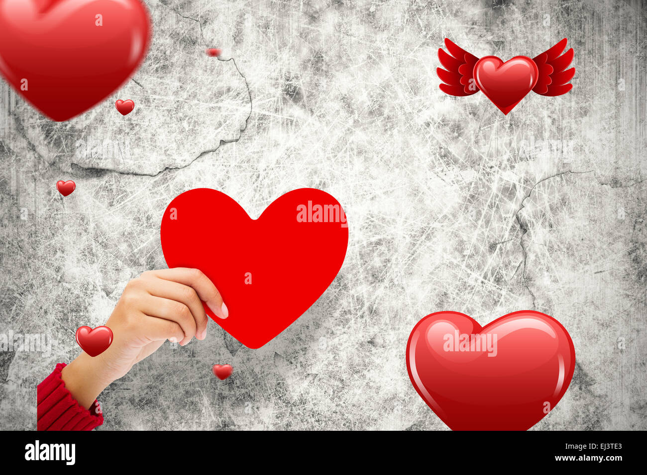 Composite image of heart Stock Photo - Alamy
