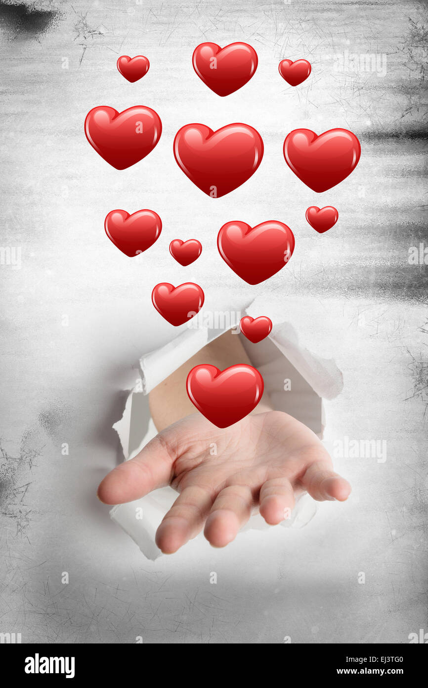 Bursting through paper hi-res stock photography and images - Alamy