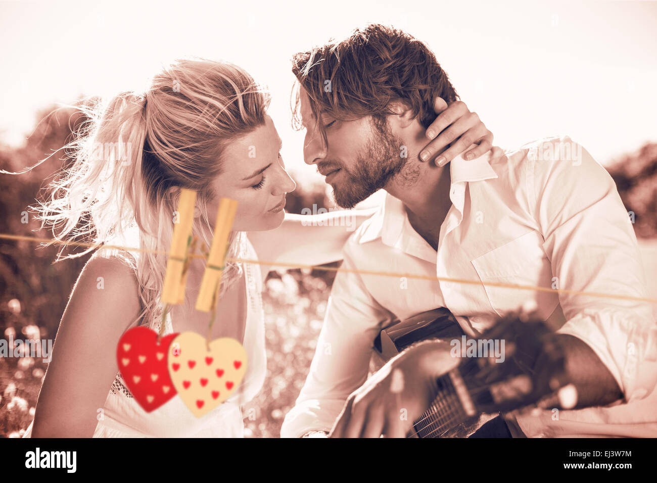 Male serenading female hi-res stock photography and images - Alamy