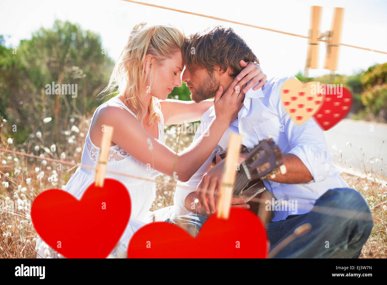 Man serenading woman hi-res stock photography and images - Alamy