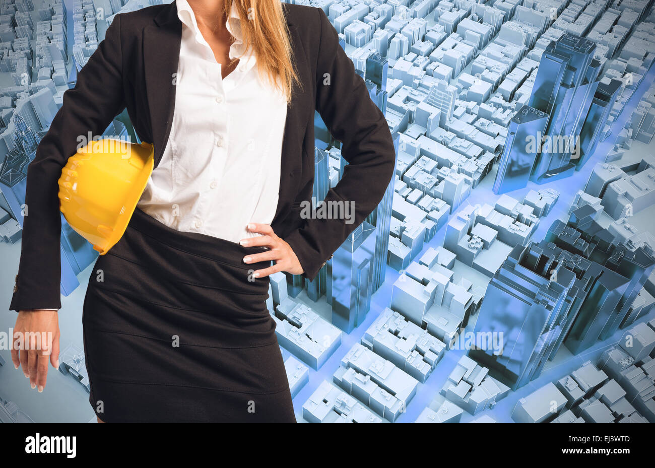 Engineer woman drawing business hi-res stock photography and images - Alamy