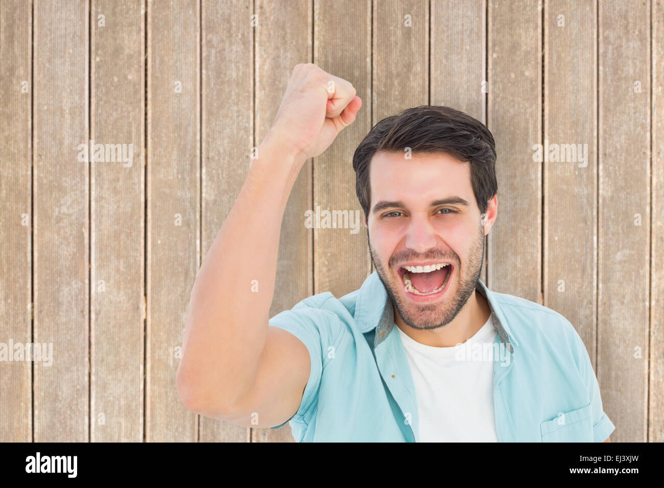 Happy laughing cheering hi-res stock photography and images - Alamy